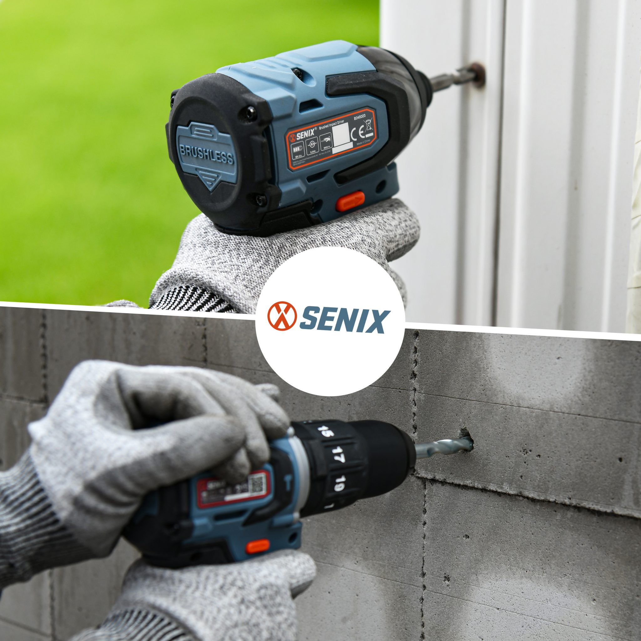 SENIX - X2 5pc Power Combo: including 2*18V 4Ah Battery, 18V 2Ah ...